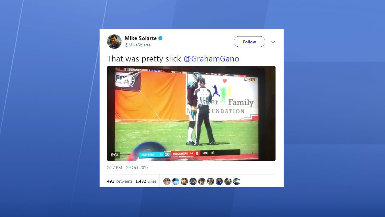 Graham Gano's ball trick lights up social media