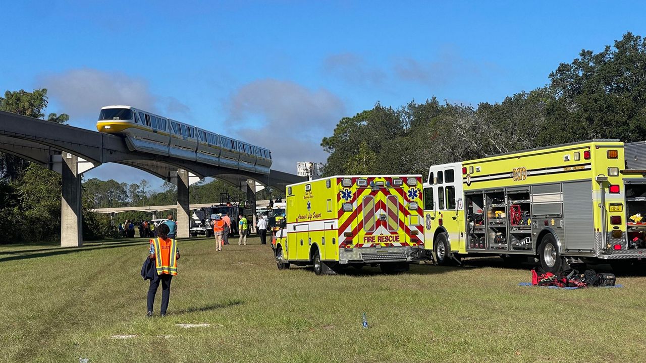 Disney World guests evacuated from monorail after flat tire