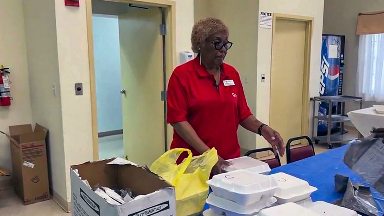 Jeannie Harris lending hands helping hurricane victims