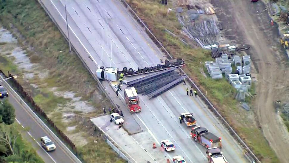 I-4 Reopens After Overturned Semi Shuts It Down for Hours