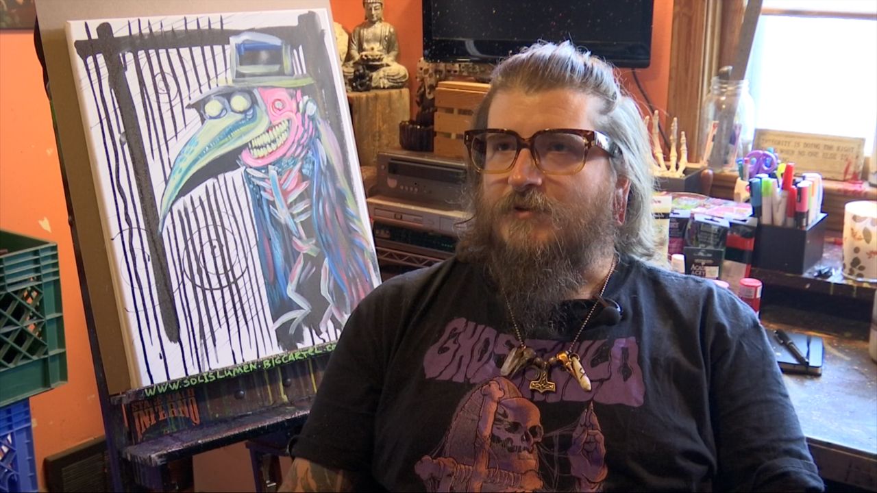 Louisville Artist Ryan Case Paints Monsters