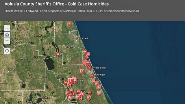 New Interactive Map To Help Solve Volusia County Cold Cases