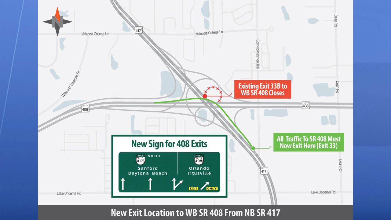 Drivers Should be Alert to New SR 408-417 Interchange Exit