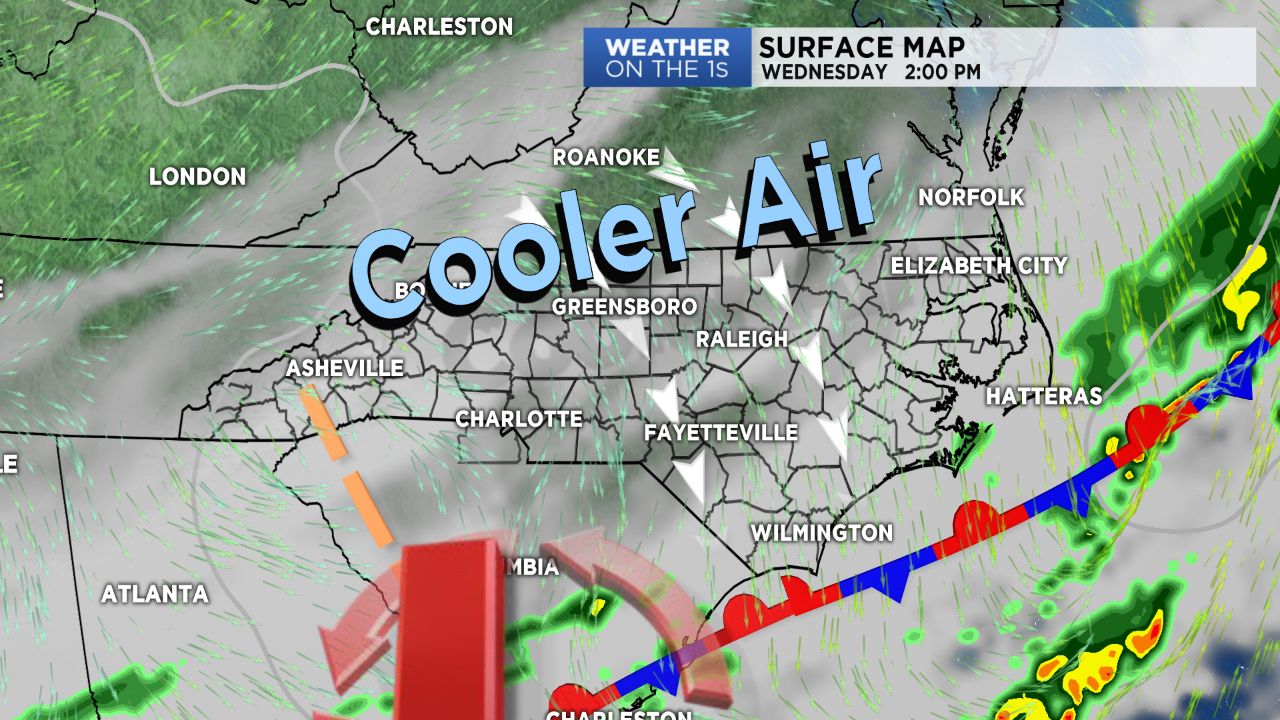 Cold Air Begins Moving in Wednesday