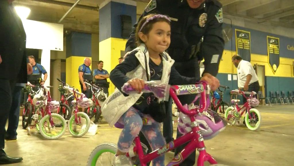Austin Police surprises kids in need with bicycles