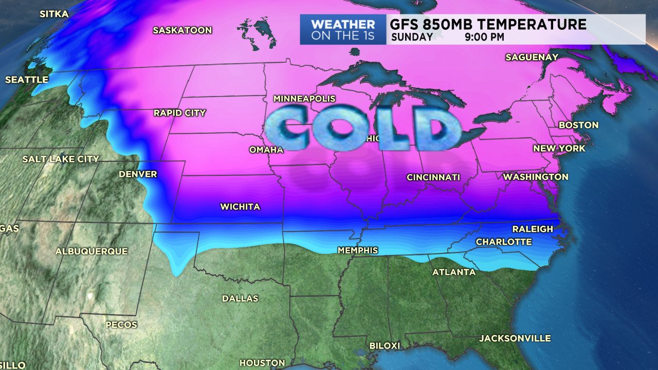 Cold air moves south to end the year