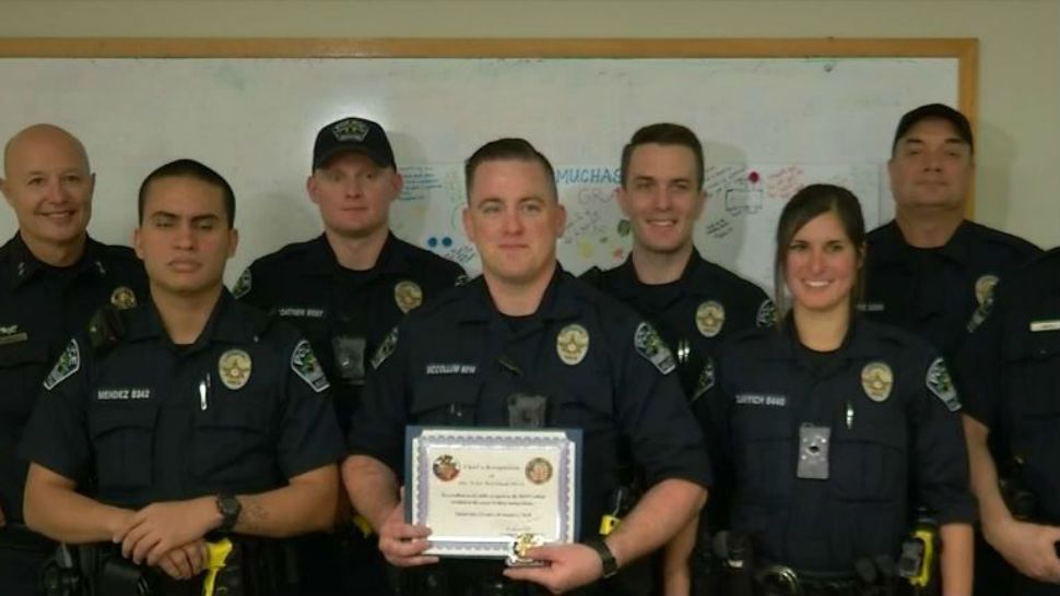 Austin police officer honored for bravery
