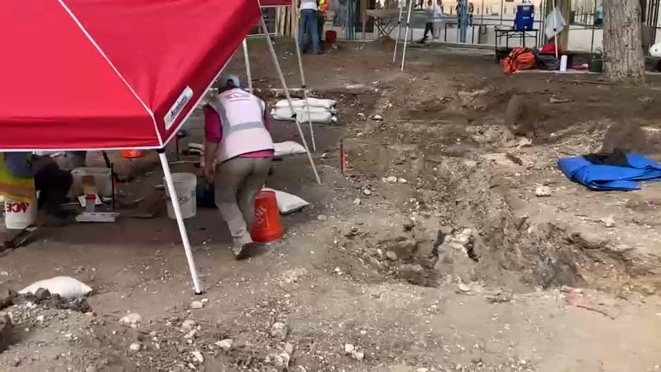 Archeologists digging up history at the Alamo