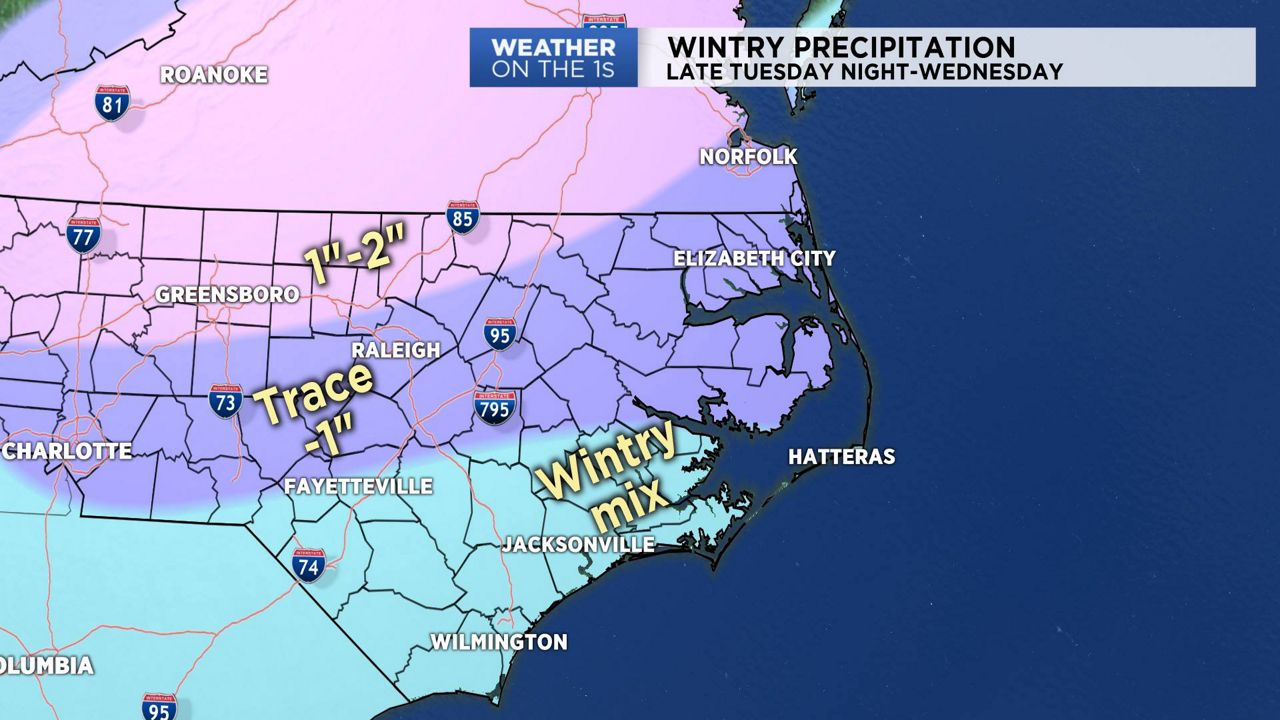Watching for possible wintry weather