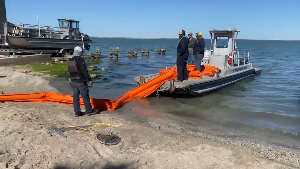 Crews Still Cleaning Corpus Christi Bay Oil Spill