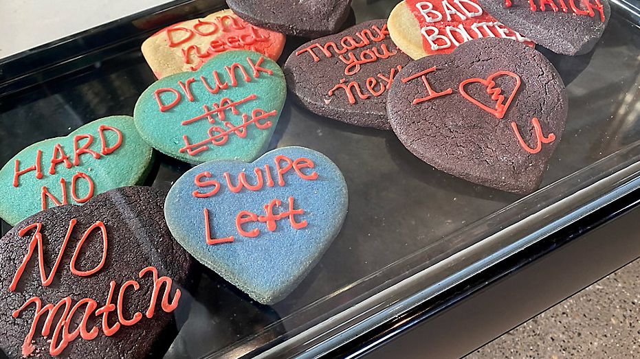 Anti-Valentine's Day cookies are back at Crust Bakeshop