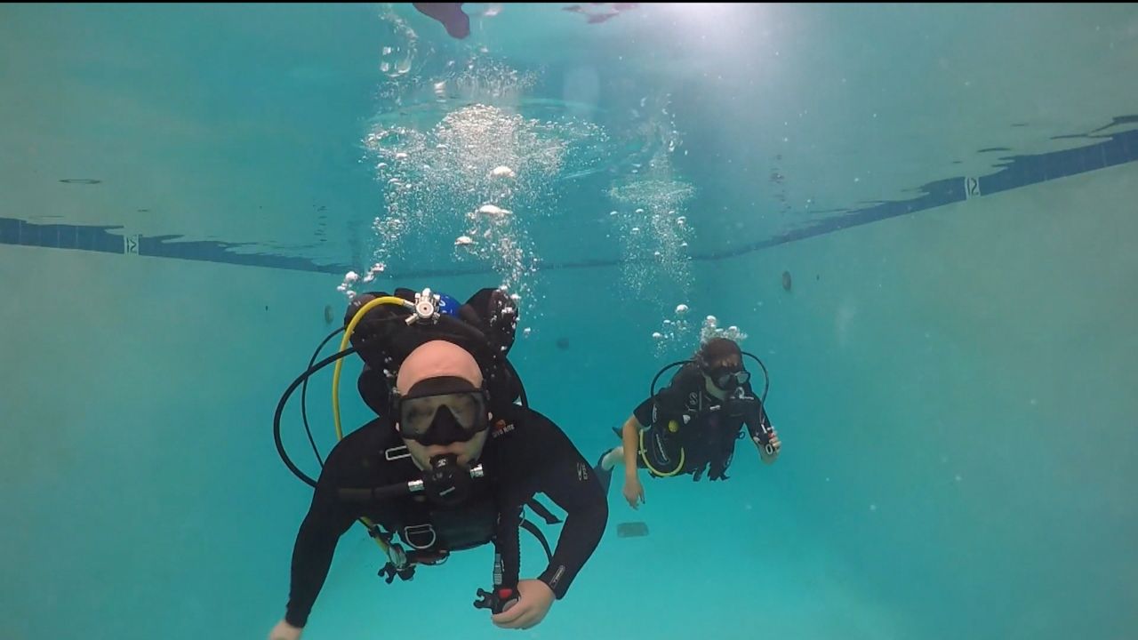 Borderline Shooting Survivor Finds Solace Underwater