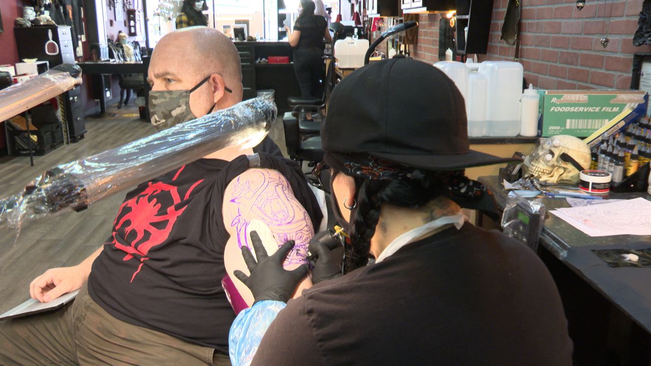 Reopened Tattoo Shops Hope to See Less Red Ink After 7-Month Closure