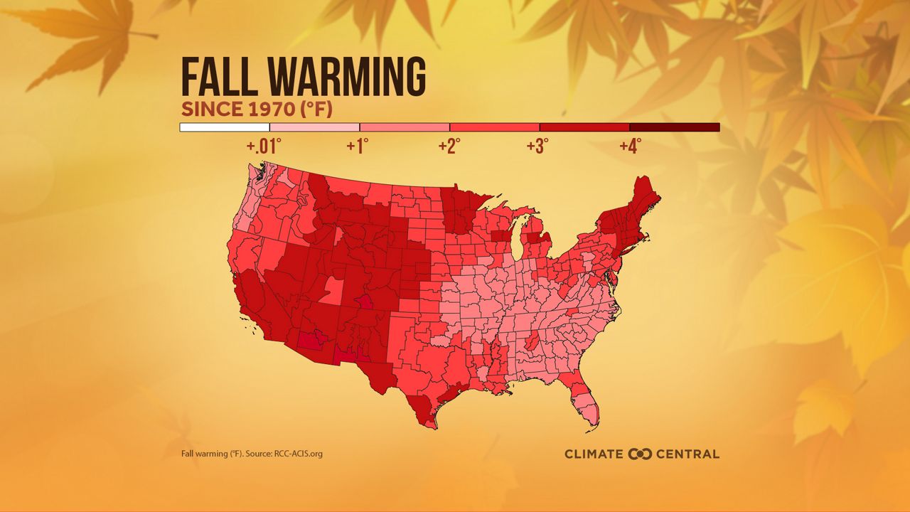 Fall will likely be warmer than normal in North Carolina