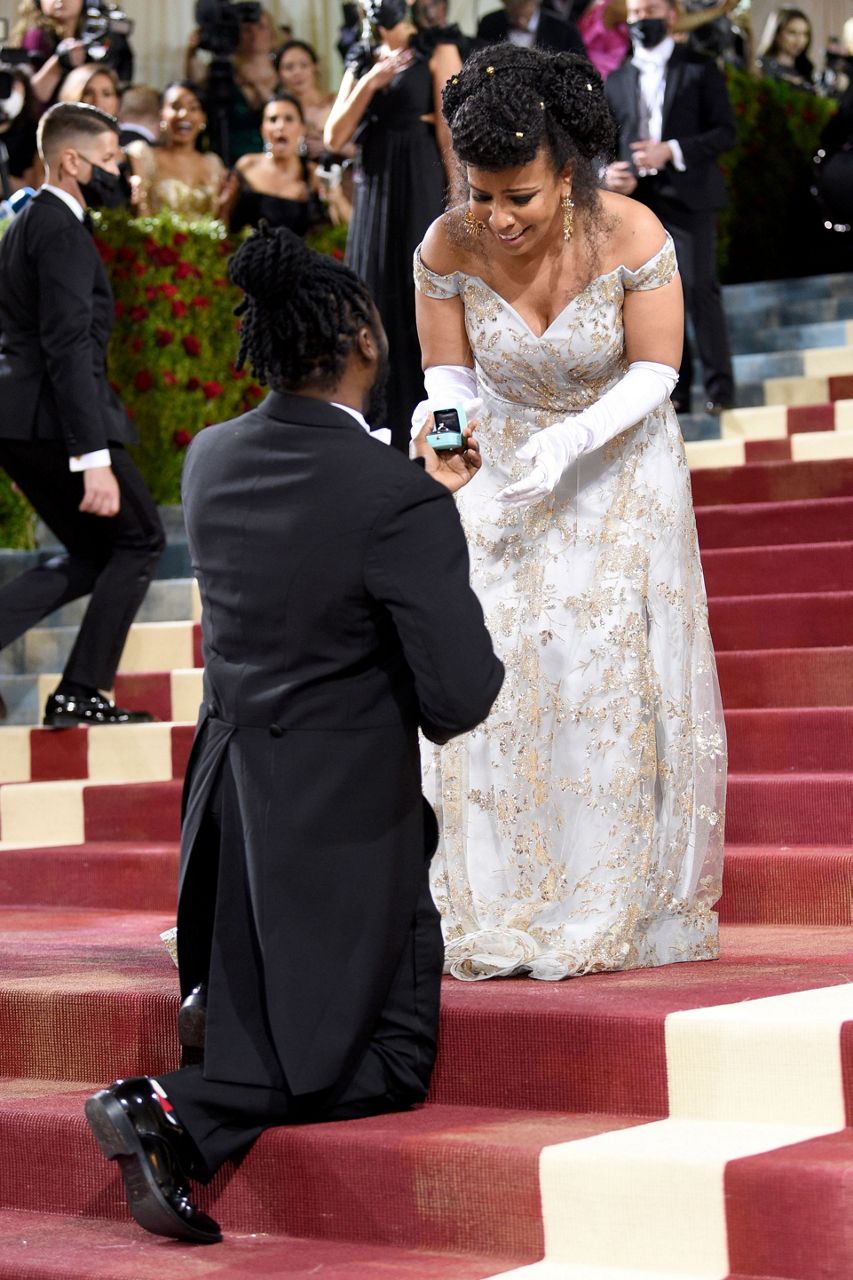 Met Gala moment | Red carpet proposal sparks cheers, joy