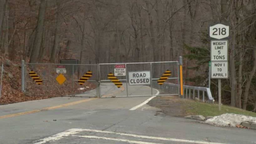 Route 218 Closed for Remainder of Winter