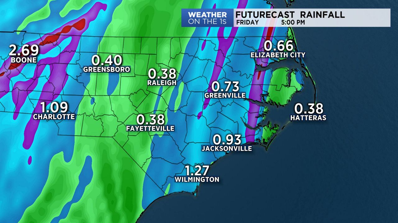 Rain chances increase for the end of the week
