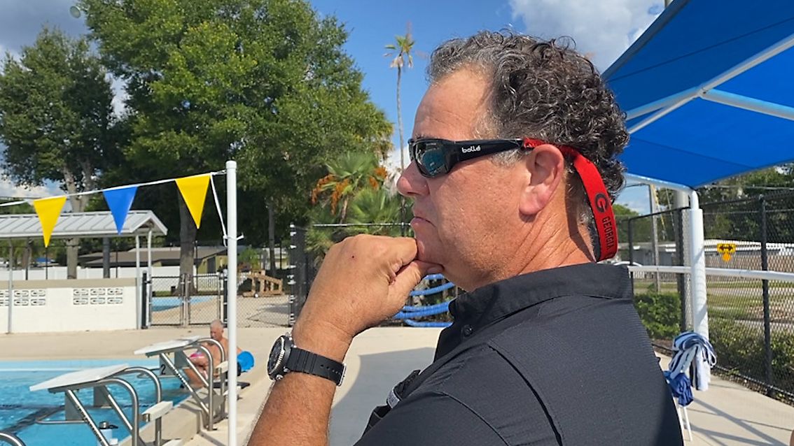 Plant High swim coach Gil Gonzalez has made a splash