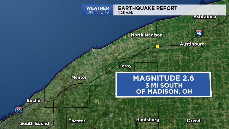 Earthquake Confirmed In Northeast Ohio Earlier Today