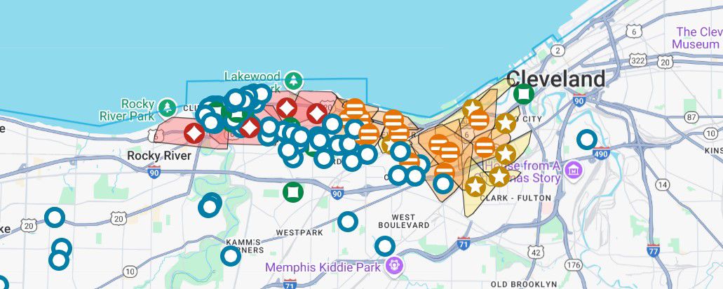 Power outages sweep northeast Ohio