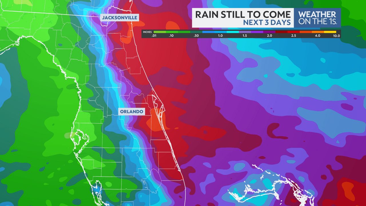 Locally heavy rainfall through the weekend