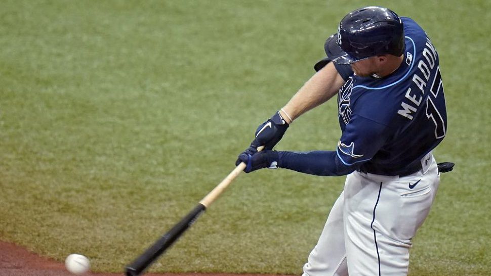 Meadows' big day pushes Rays to AL-best 12 games above .500