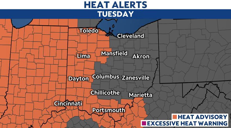 Our pattern becomes active with dangerously hot temperatures