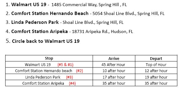 Hernando County's TheBus providing emergency transit