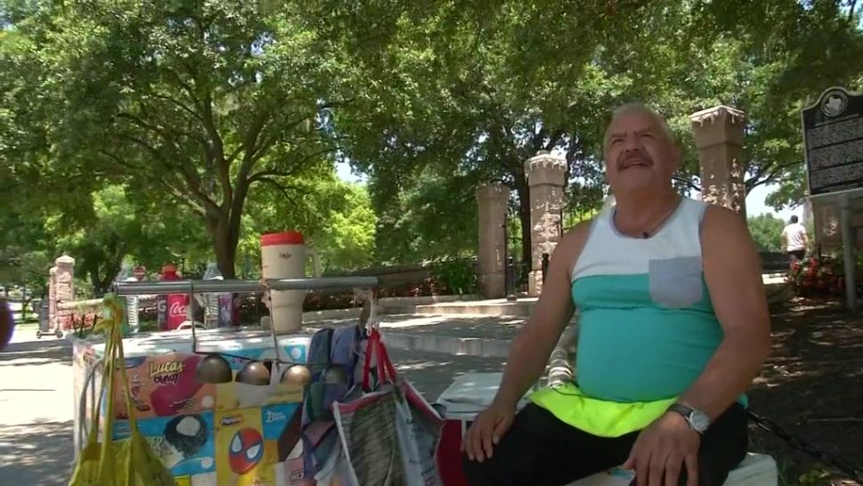 Texas Capitol Ice Cream Man Stays Cool During Heat Advisory