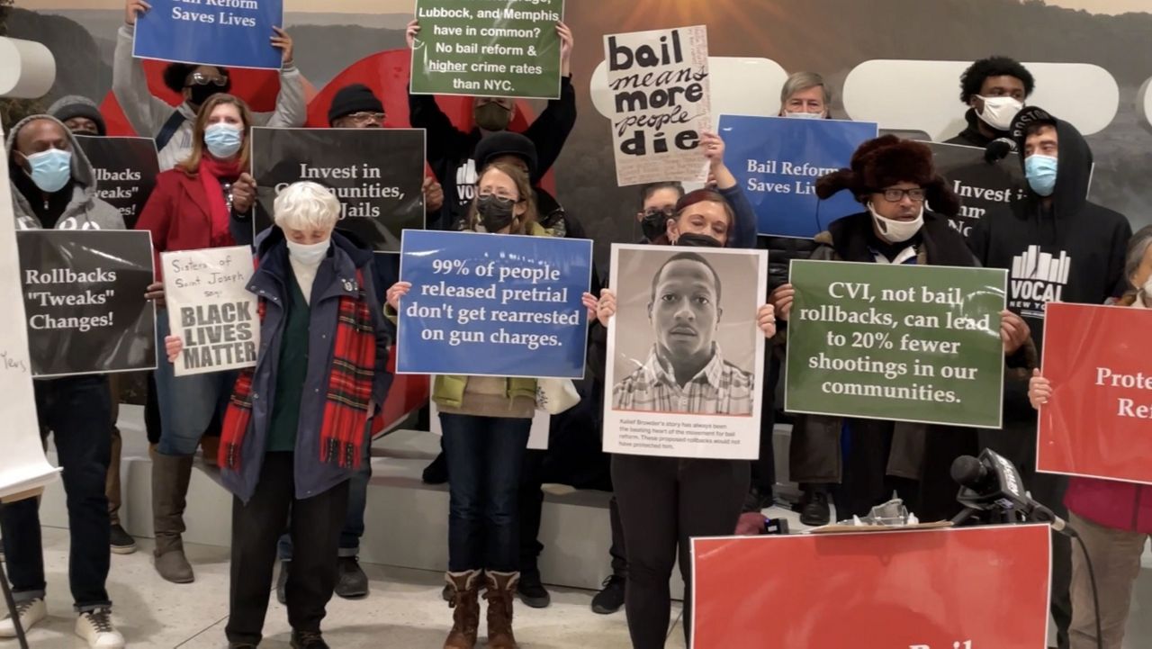 Supporters rally for bail reform in Albany