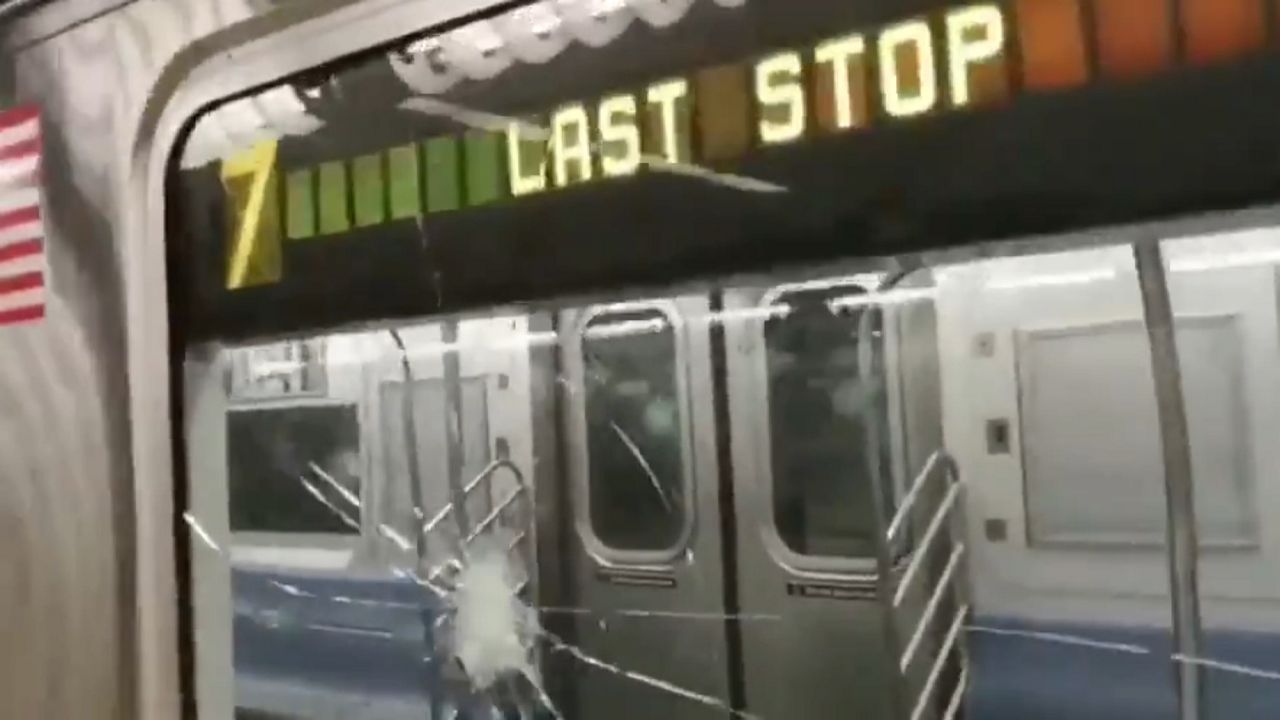 NYPD: Video Shows Several Windows Broken on 7 Train