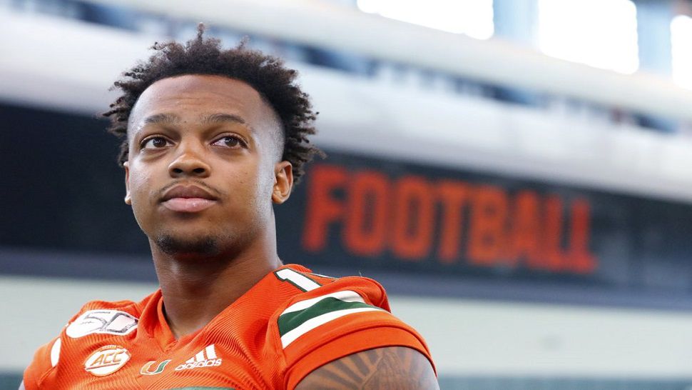 Miami QB Williams Prepares to Open Season Against No. 8 Florida