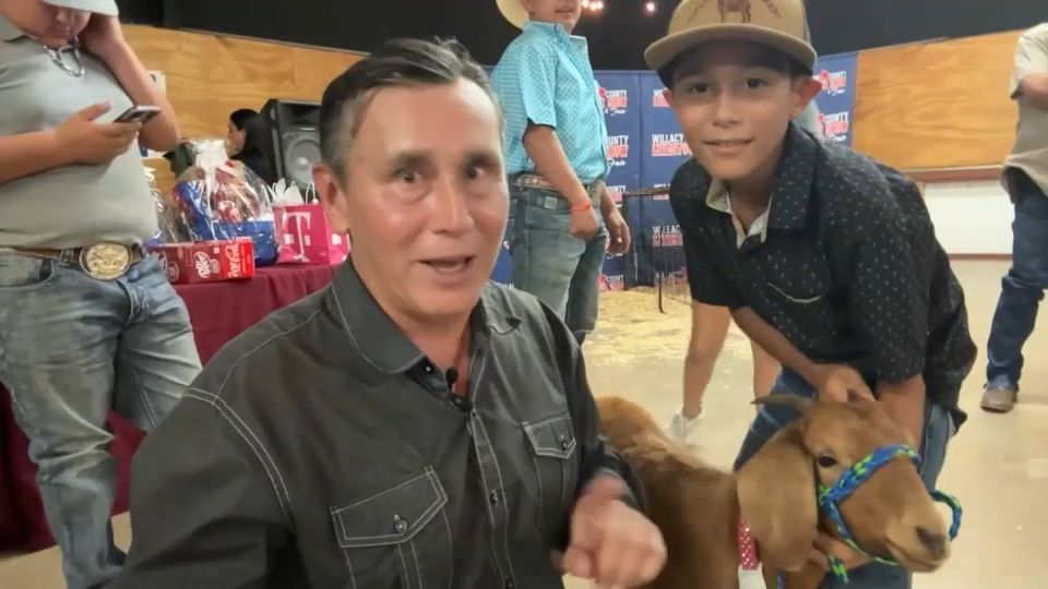 Willy the goat gets a homecoming party