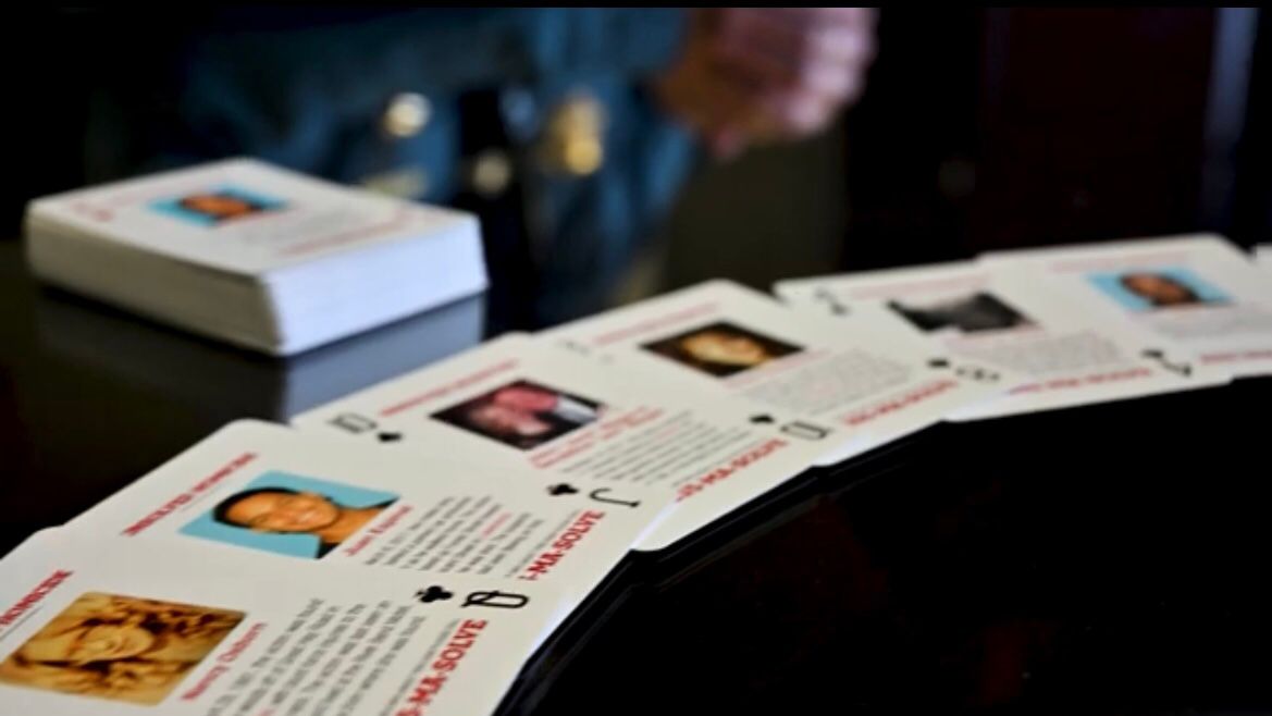 Police use playing cards to help solve unresolved cases