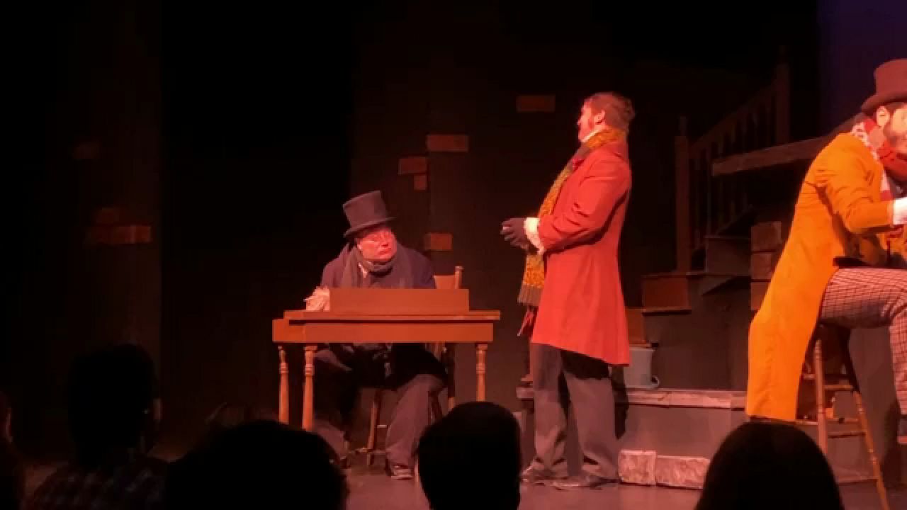 Celebrating 9 years of Scrooge on stage at Alleyway Theatre