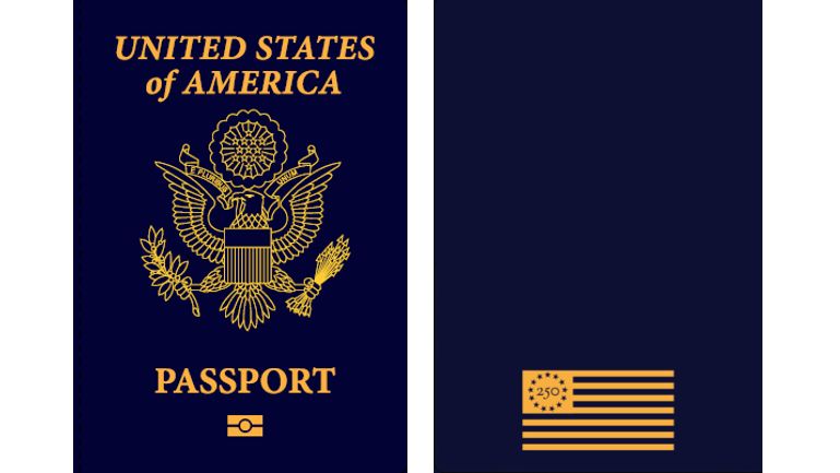 Passport for U.S. 250th celebration include Trump's picture