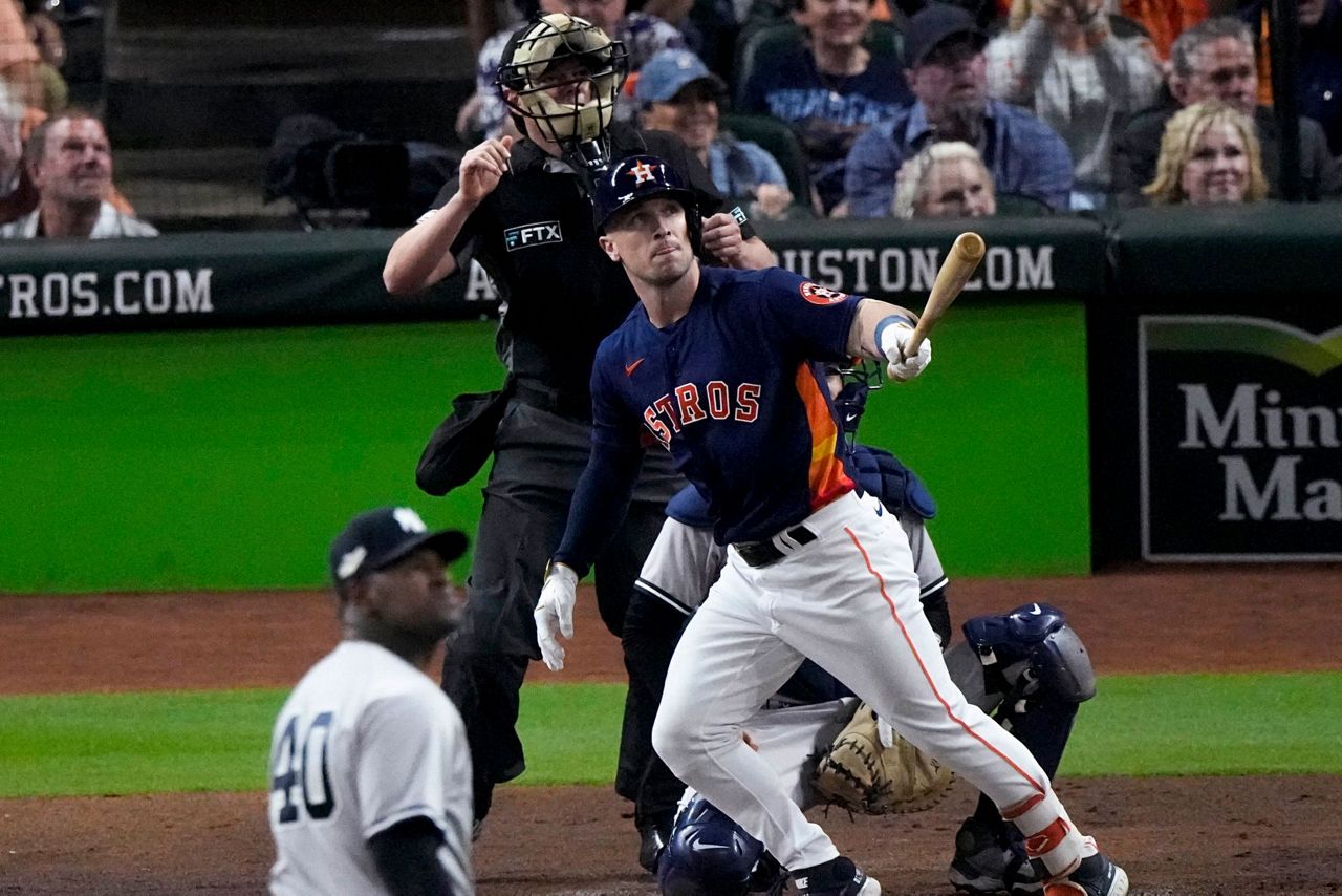 Bregman HR as Valdez, Astros edge Yankees 3-2, lead ALCS 2-0