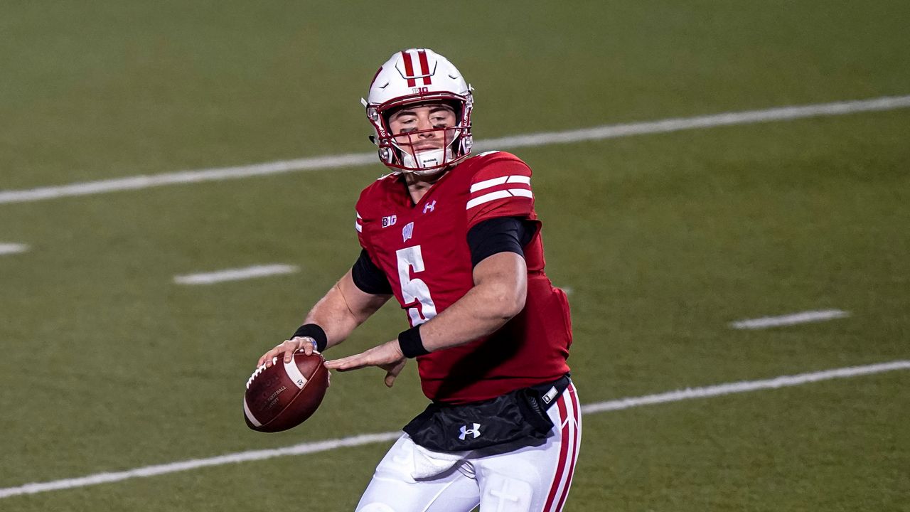 Mertz Settles in as Badgers Quarterback