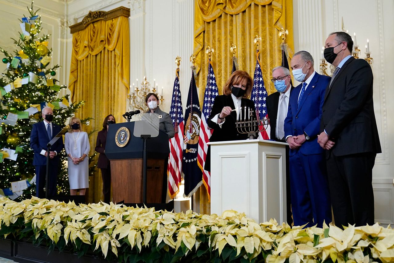 joe biden white house Hanukkah menorah ceremony