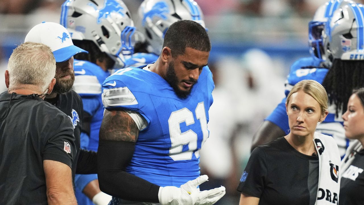 Lions rookie edge rusher Hassanein out with pectoral injury