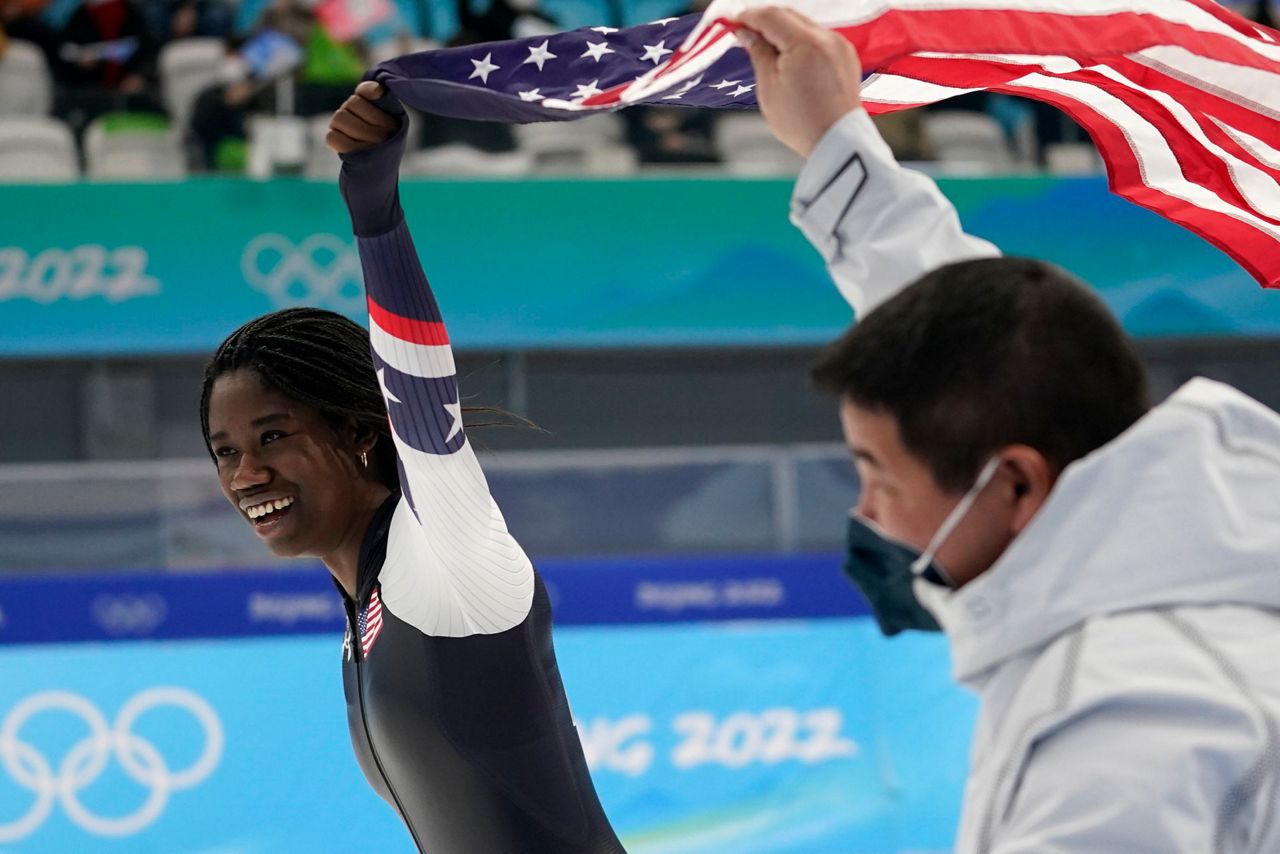 Golden moment: Jackson 1st Black woman speedskating medalist