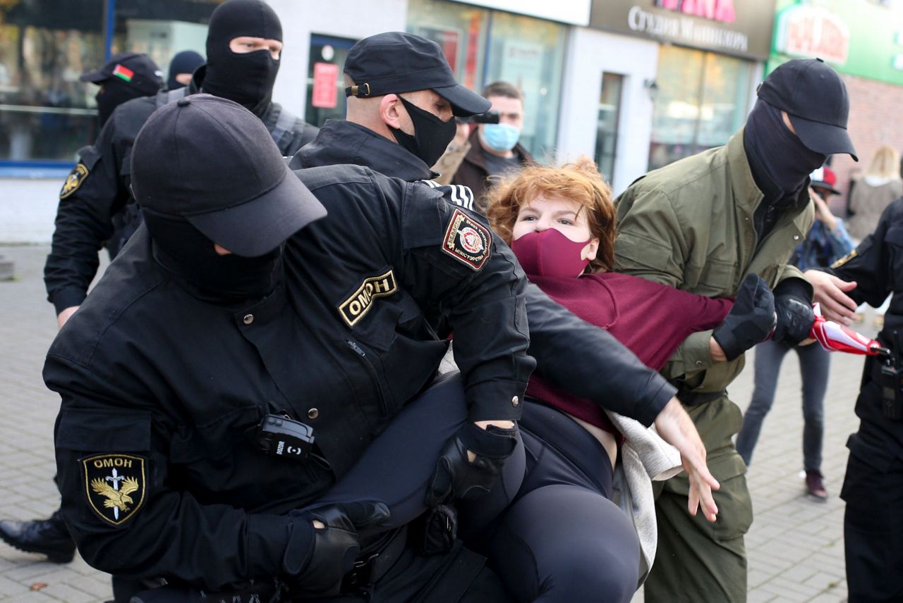 Rights group: More than 200 women detained at Minsk protest