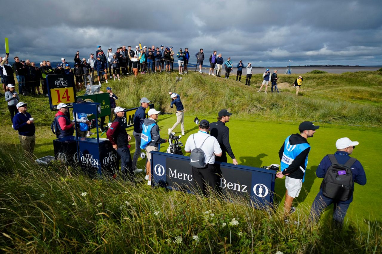 British Open goes from brown grass to green. Silver is the color that ...