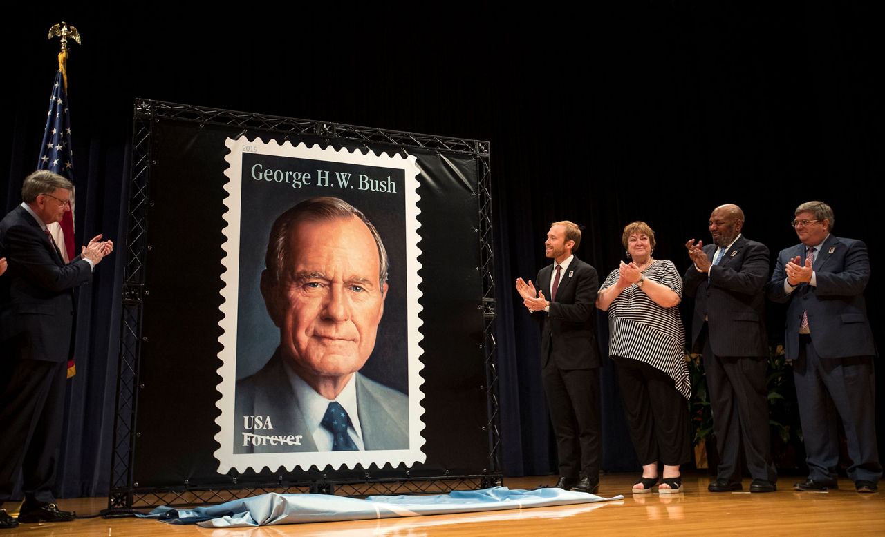 Texas ceremony marks issuing of George H.W. Bush stamp