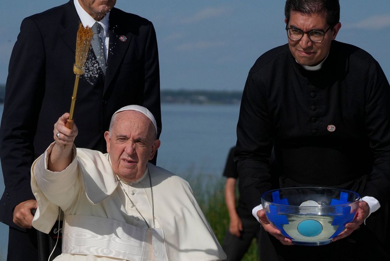 Pope in Canada honors grandparents after Indigenous apology
