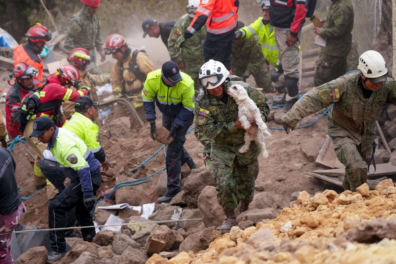 At least 16 killed, dozens missing, in Ecuador landslide
