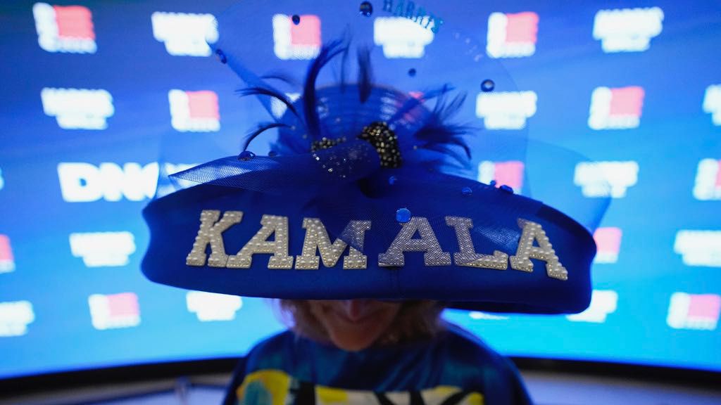 DNC delegates' decorated hats display delight