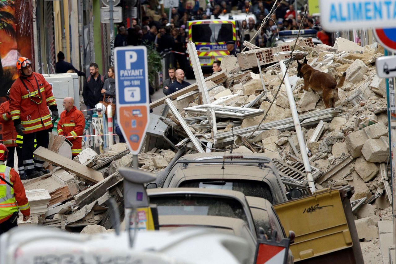 The Latest: 2 dead in Marseille collapsed buildings