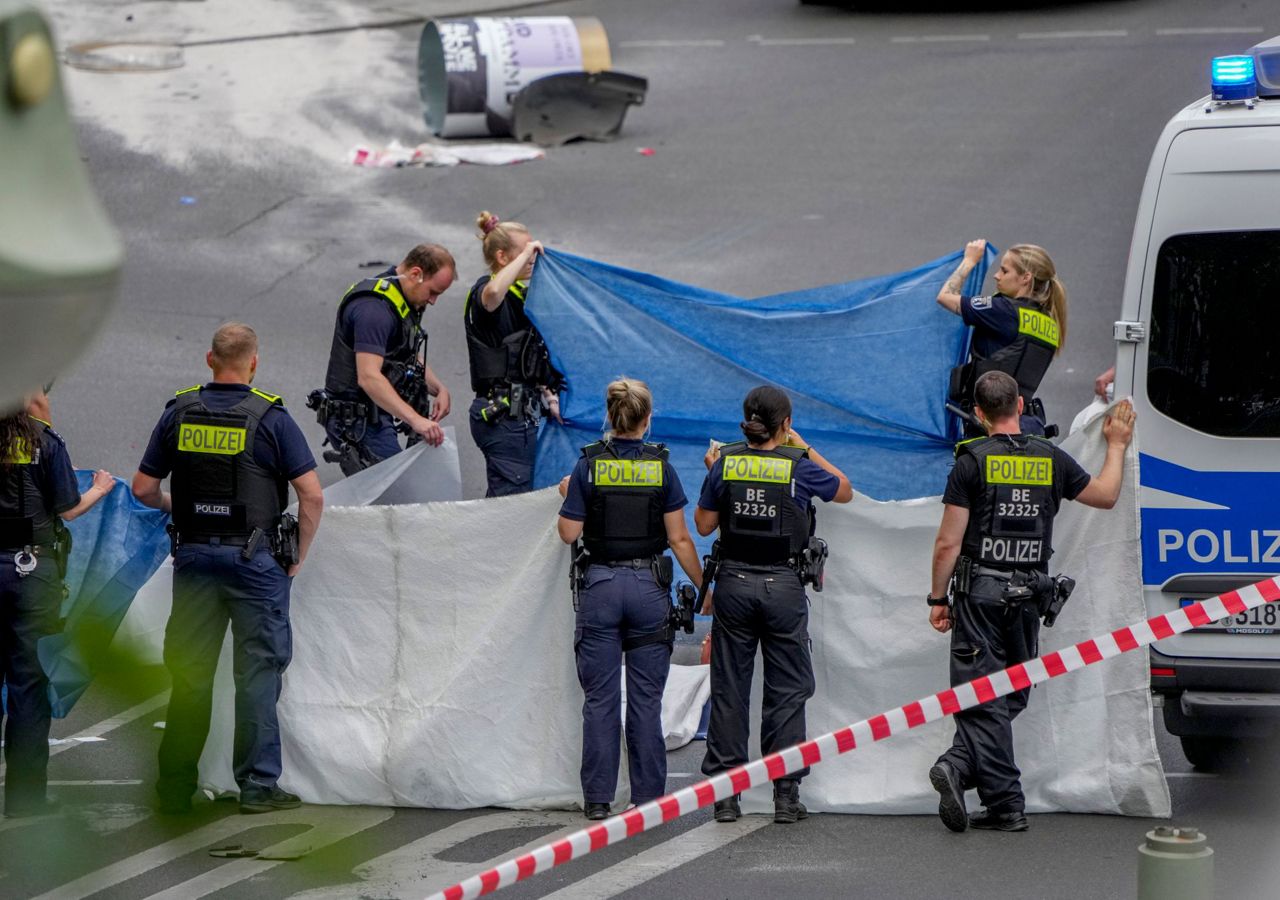 Vehicle drives into pedestrians in Berlin, injuries reported