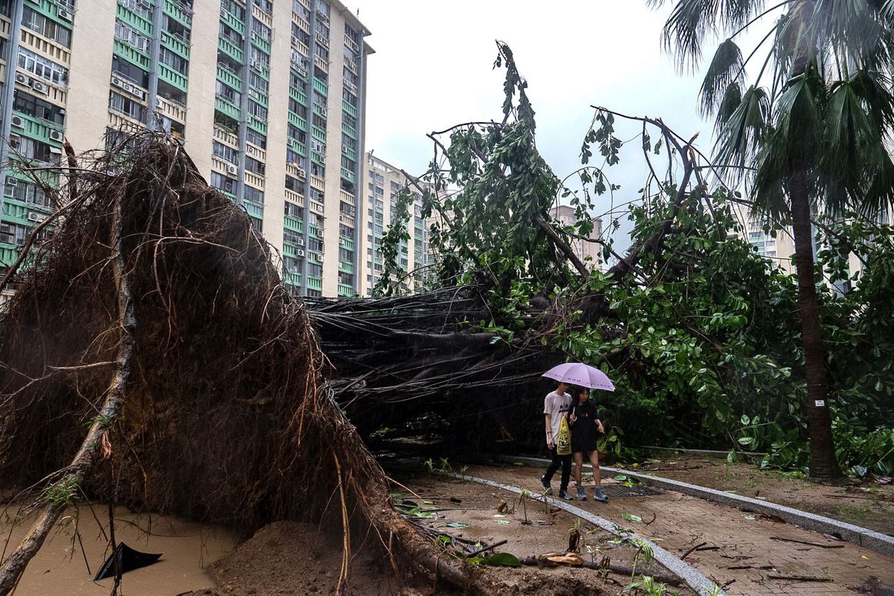 Typhoon Ragasa batters Hong Kong and southern China with intense rain ...